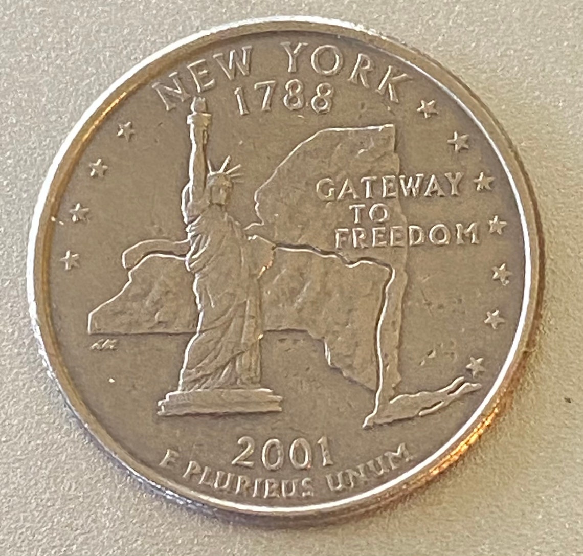 2001 P New York State Quarter - Etsy