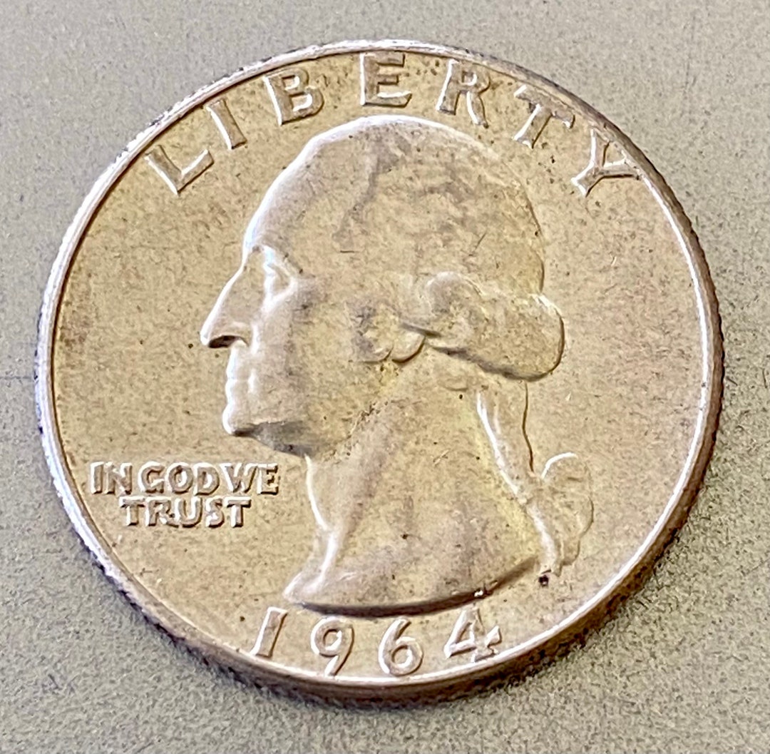 1964 Uncirculated Silver Washington Quarter, 90 Percent Silver - Etsy