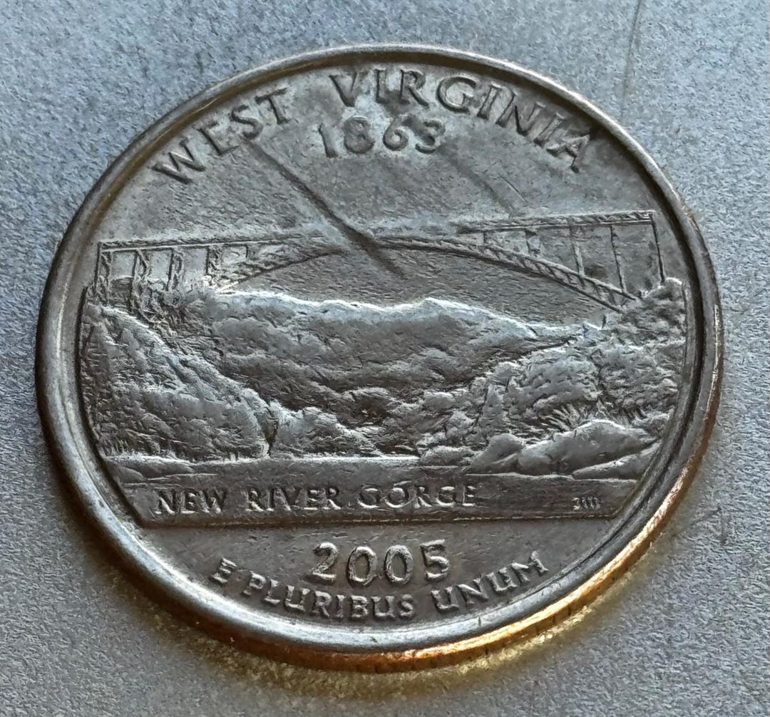 2005 D West Virginia Quarter With Die Striations - Etsy