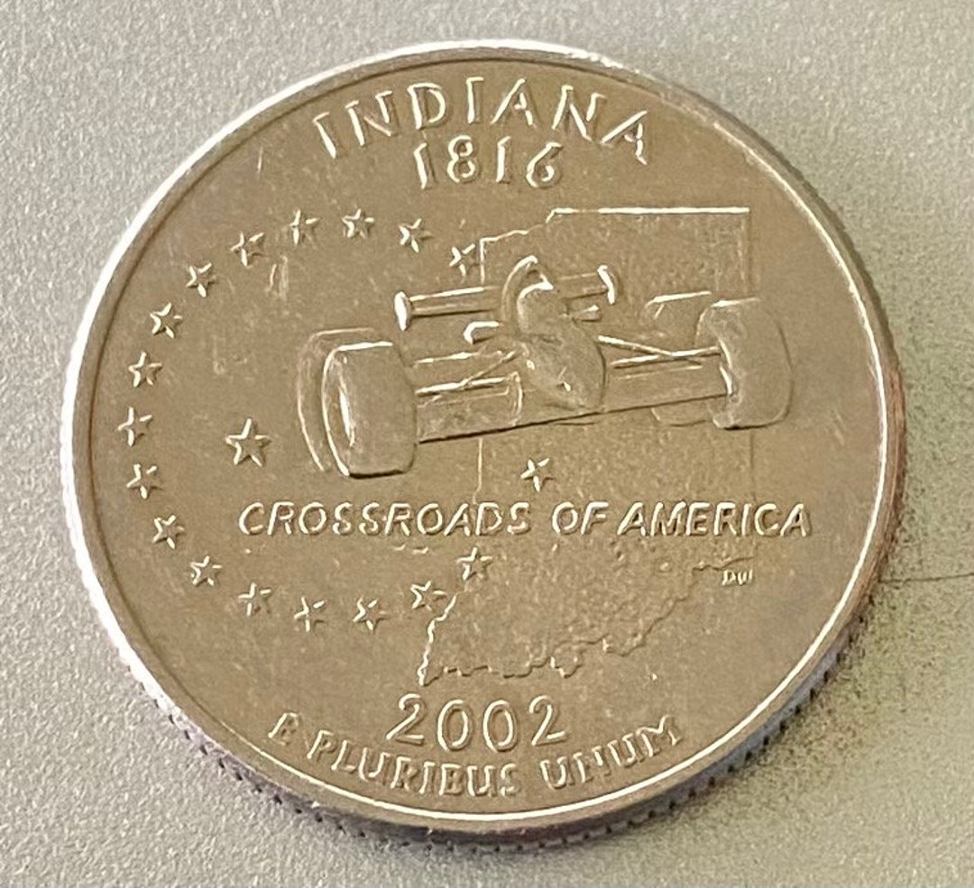 2002 D Indiana State Quarter - Etsy