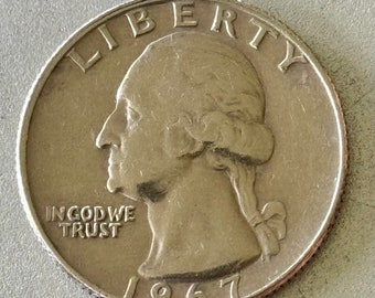 RARE 1967 No Mint Washinton Quarter Silver With Errors. 5.32 Gr. - Etsy