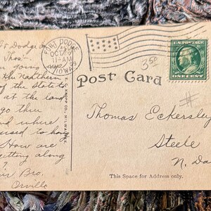 1908 Series Franklin One Cent Stamp on Postcard - Etsy