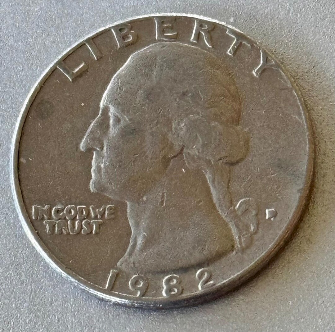 1982 D Filled Mintmark Washington Quarter - Etsy
