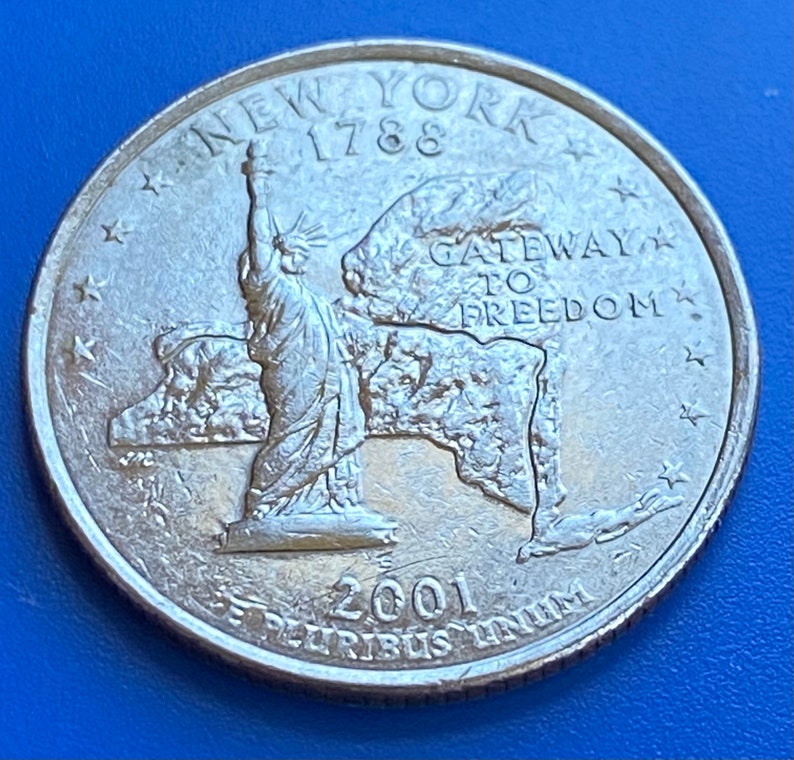 2001 D New York State Quarter | Etsy