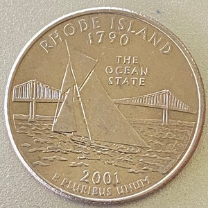 2001 P Rhode Island State Quarter - Etsy