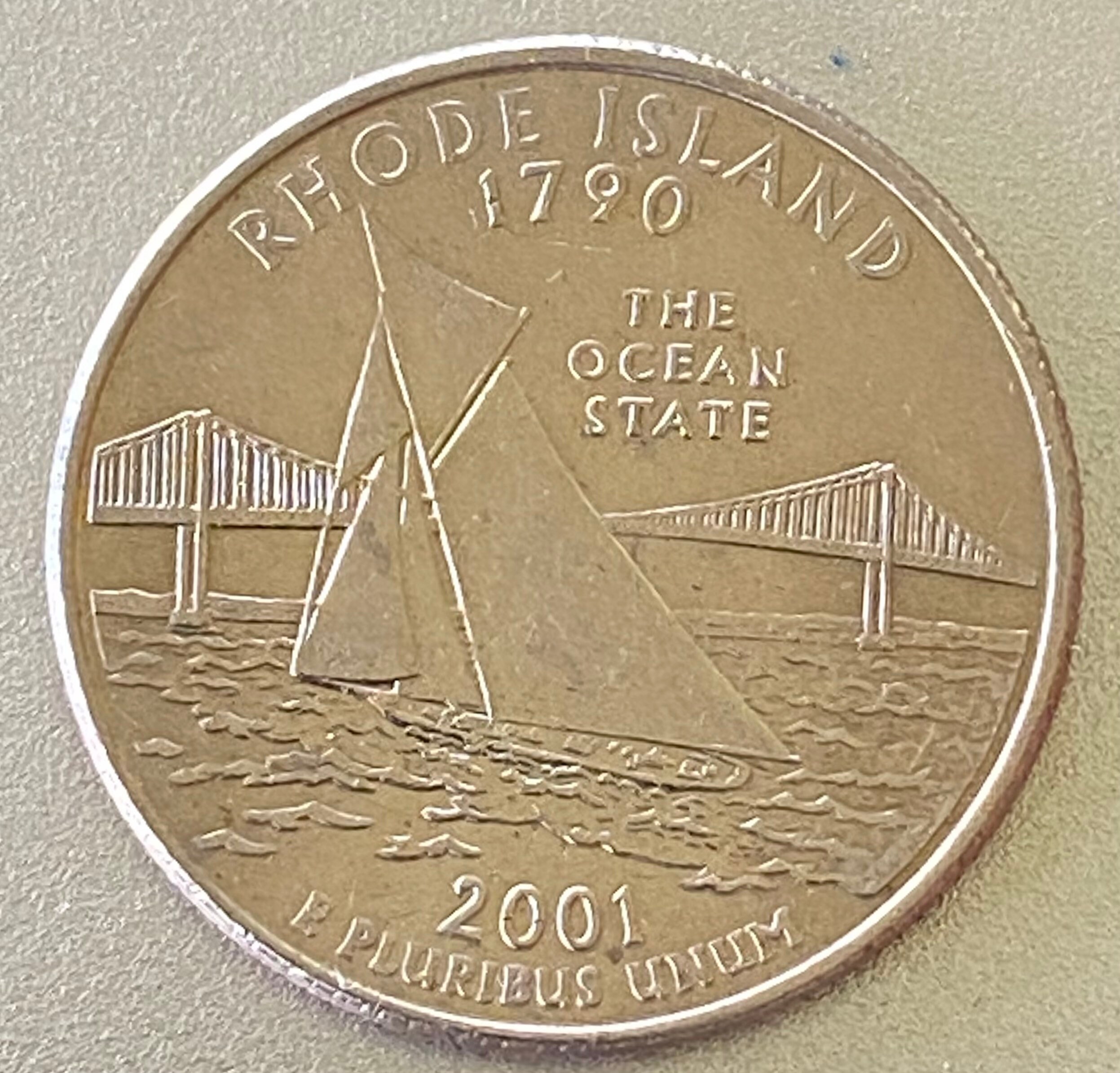2001 P Rhode Island State Quarter - Etsy España