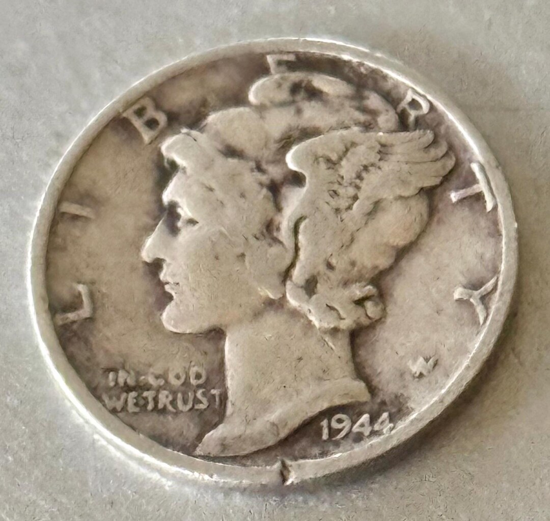 1944 Silver Mercury Dime, 90 Percent Silver - Etsy