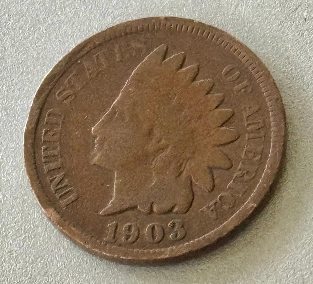 1903 Indian Head Penny - Etsy