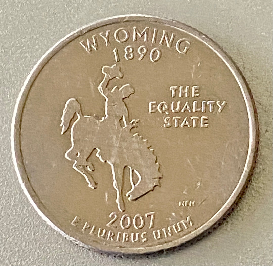 2007 P Wyoming State Quarter - Etsy