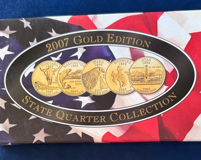 2007 State Quarter Collection, Gold Edition - Etsy