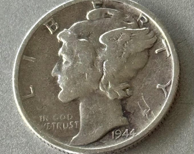 1944 Silver Mercury Dime, 90 Percent Silver - Etsy