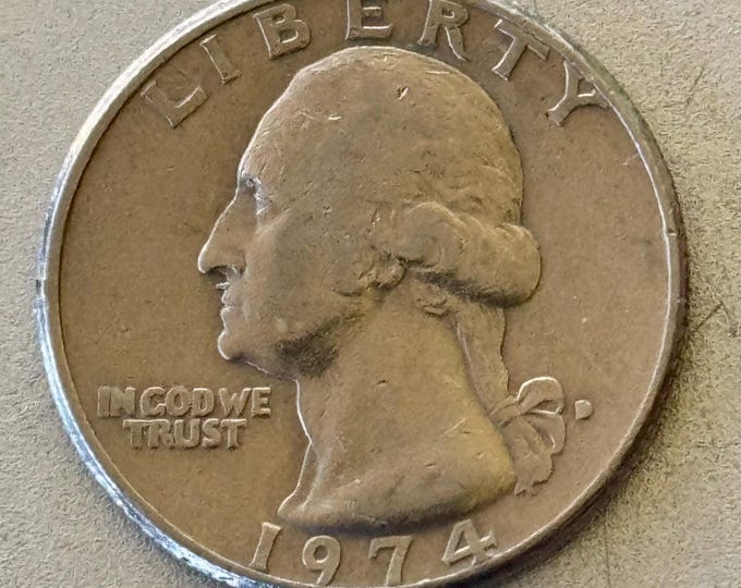 Rare Error Coin: 1974 "filled D" Mint Mark Washington Quarter Coin US ...