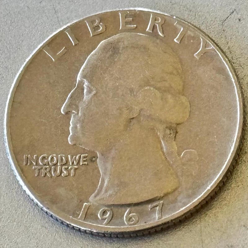 1967 Quarter No Mint Mark - Etsy
