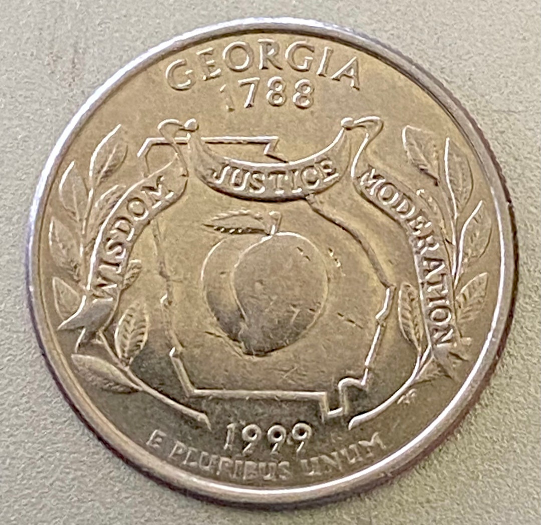 1999 D Georgia State Quarter - Etsy