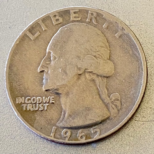 1965 Quarter No Mint Mark - Etsy