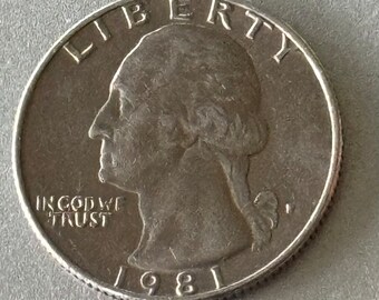 1981 P Washington Quarter - Etsy