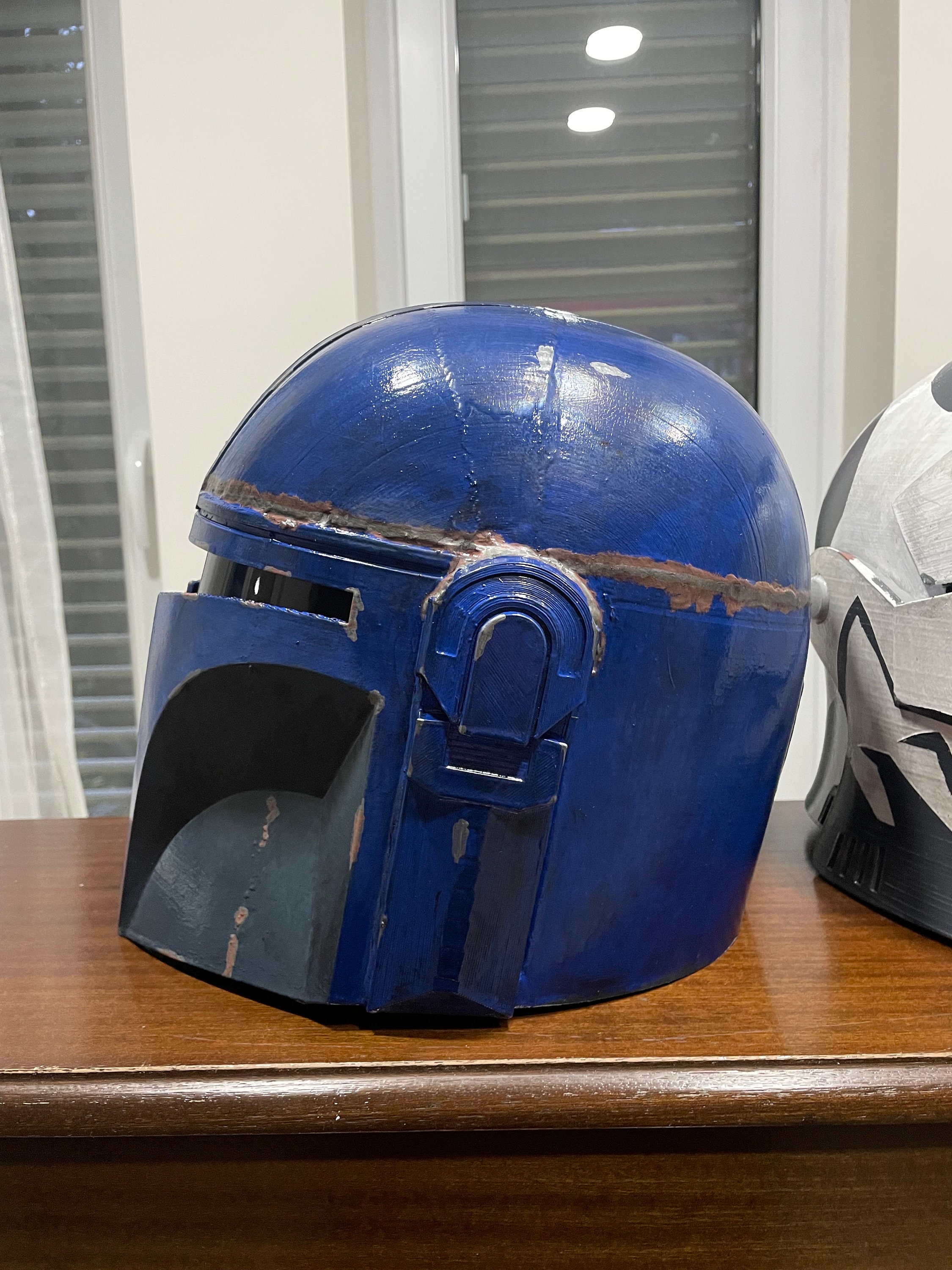 Mandalorian Helmet, Custom Mando Helmet, 3D Printed Helmet, Star Wars ...