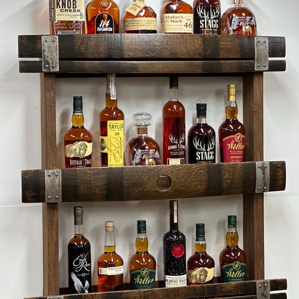Liquors in a Display Case - Etsy