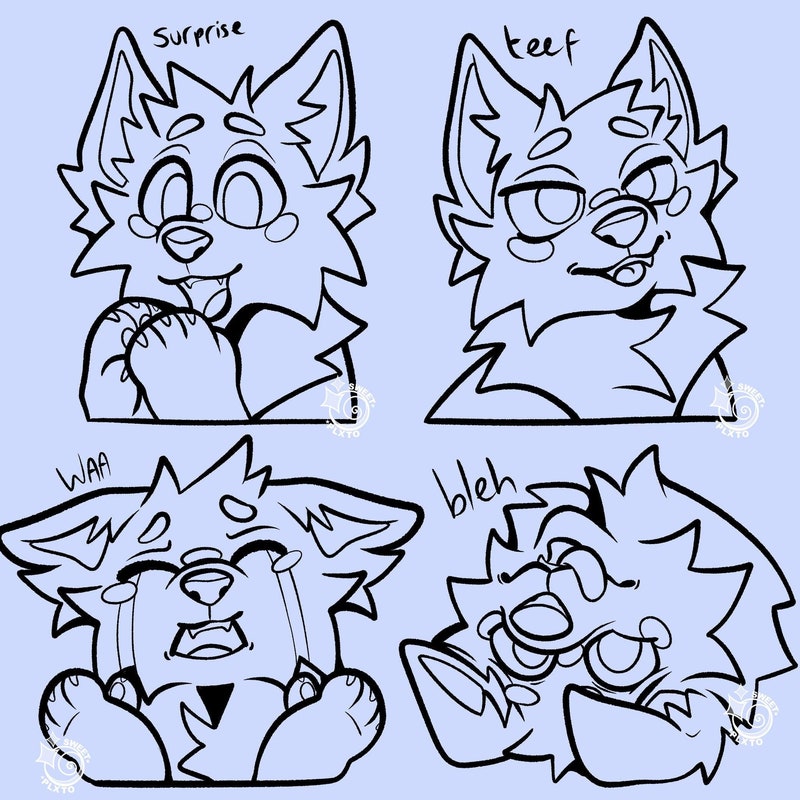 Furry Sticker Packs - Etsy