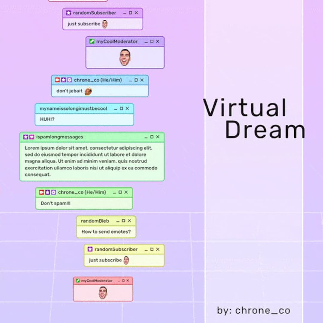 Virtual Dream Chatbox: Chat Widget for Twitch Streams (streamelements ...
