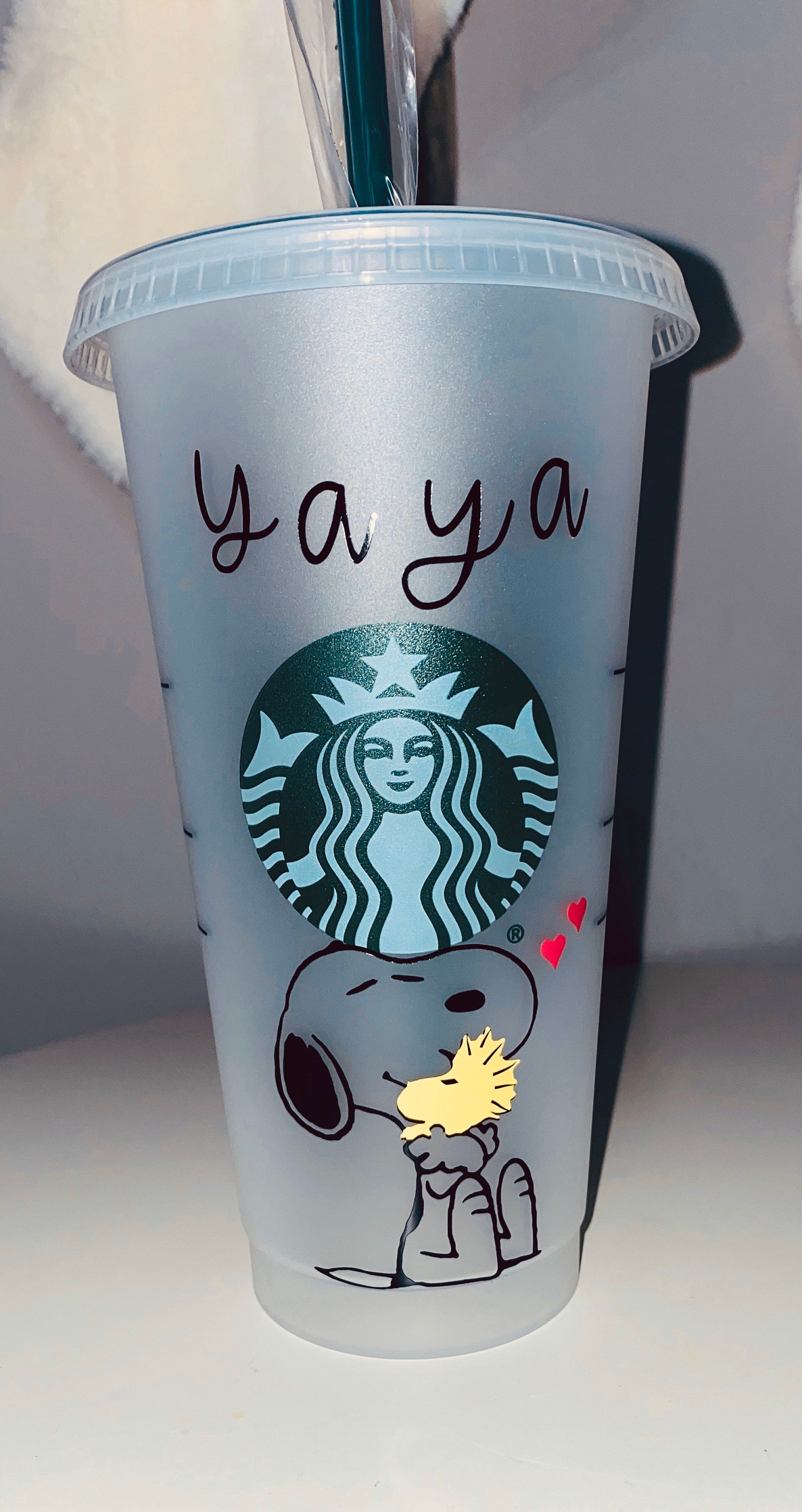Personalized Starbucks Snoopy Cup - Etsy