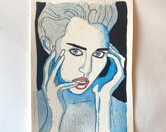 Miley Cyrus Painting - Etsy