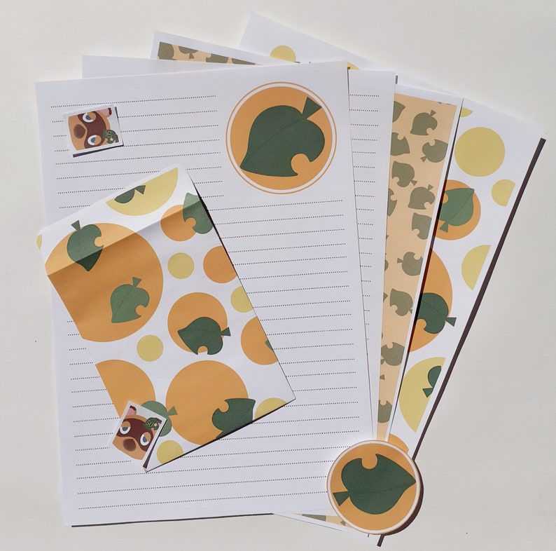 Tom Nook Animal Crossing Letter Set, Printable Stationery (digital ...