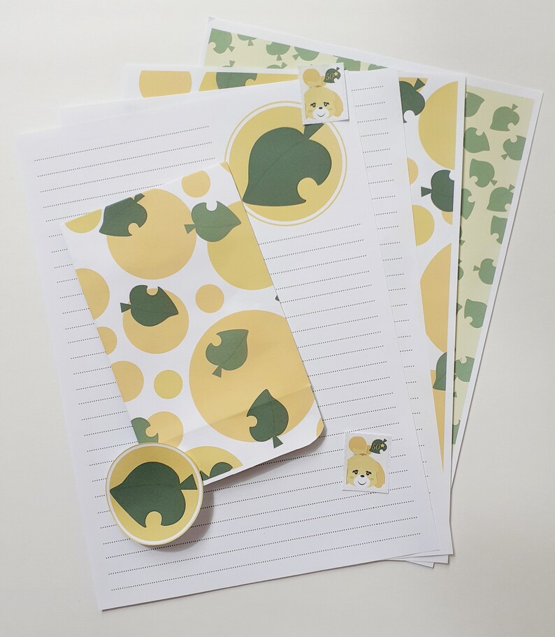 Isabelle Stationery Set, Animal Crossing Letter Paper (digital Download ...