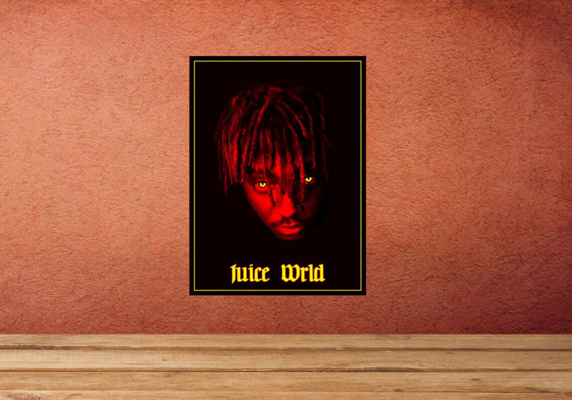 Juice Wrld Poster Print Placard / Juice Wrld Home Room Wall | Etsy