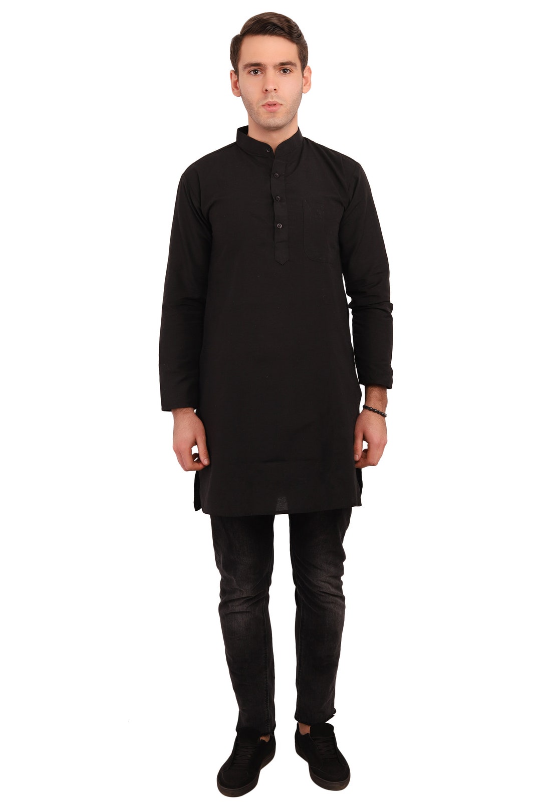 Cotton Casual Kurta Shirt - Traditional Ethnic Design From India ...