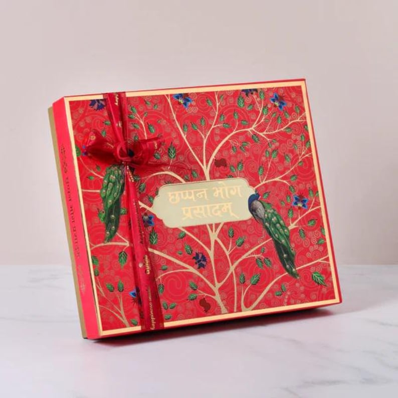 Luxury Indian Sweet Box – 56 Bhog Mithai Hamper for Raksha Bandhan ...