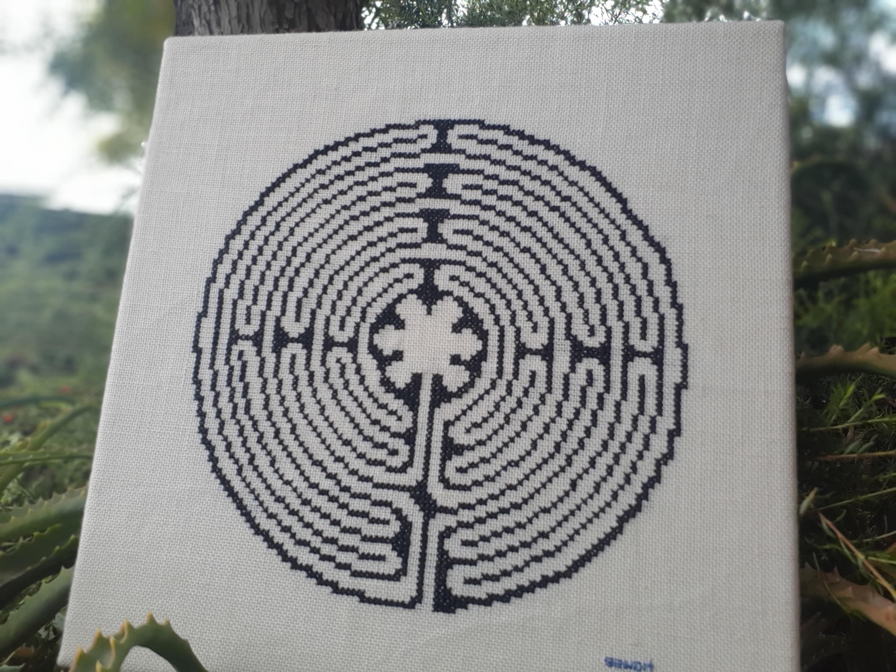Labyrinth | Counted Cross Stitch Chart | PDF Download - Etsy