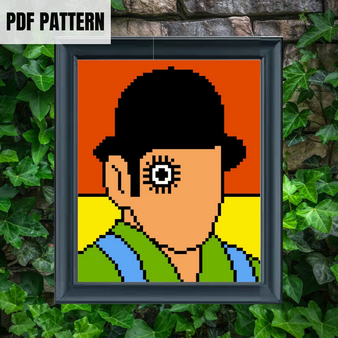 A Clockwork Orange Counted Cross Stitch Chart PDF Download - Etsy