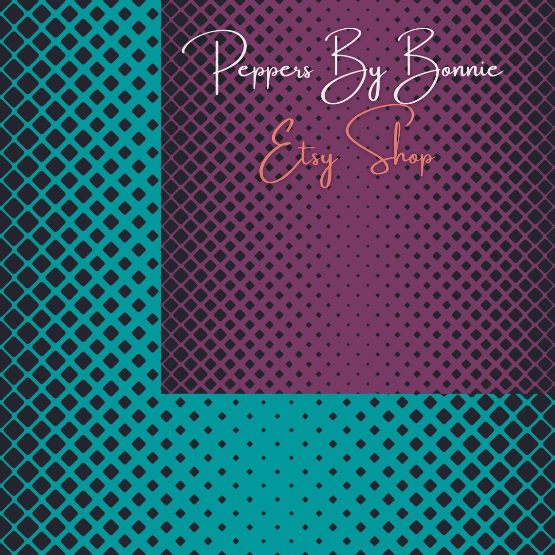 Printable Purple & Turquoise Geometric Paper Pack, 12 JPEG Designs ...