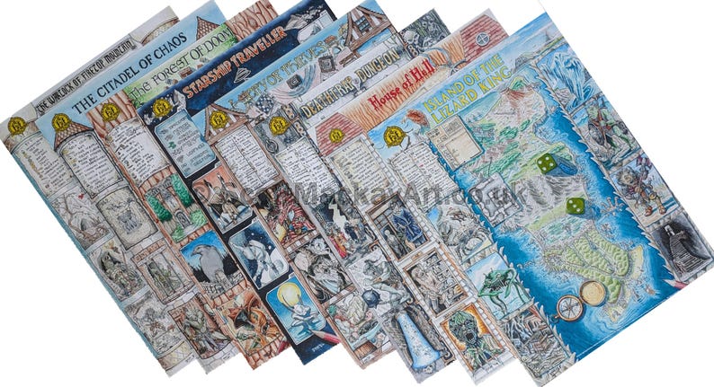 Fighting Fantasy - House of Hell A3 Map - Etsy