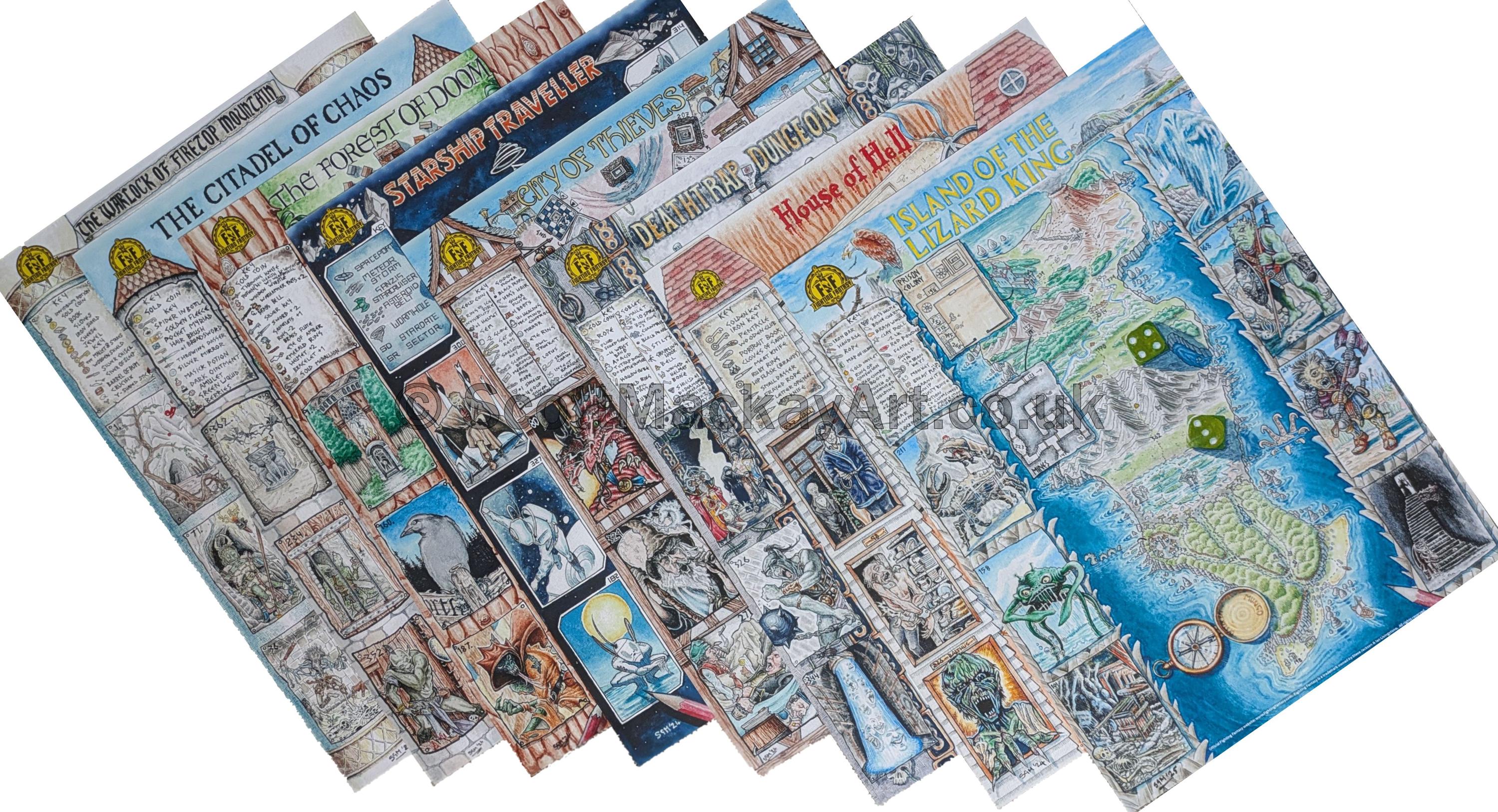 Fighting Fantasy - House of Hell A3 Map - Etsy