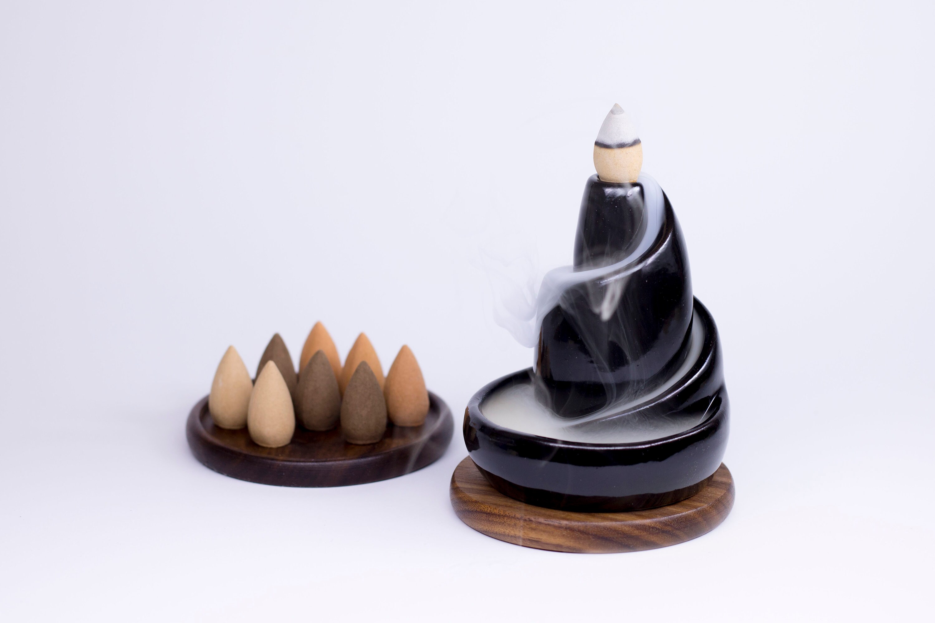 Incense Spiral Waterfall Incense Holder Zen Ceramic Best - Etsy