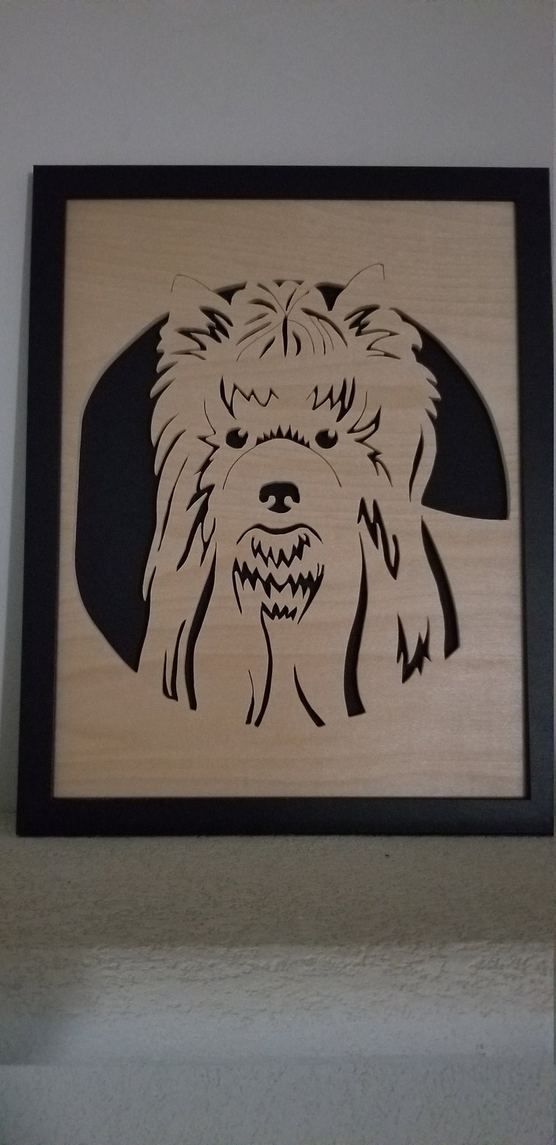 Yorkshire Terrier Dog Scroll Saw Cut-out Yorkshire Terrier - Etsy