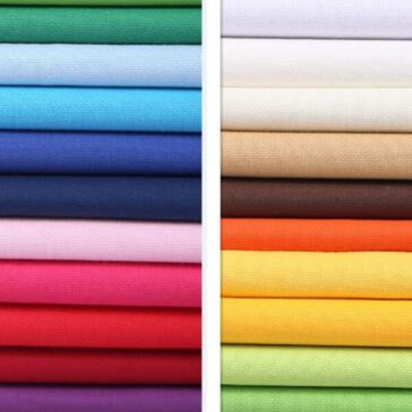 Cotton Canvas Fabric - Etsy