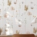 Modern Neutral Floral Wallpaper. Neutral Colors. Peel and - Etsy