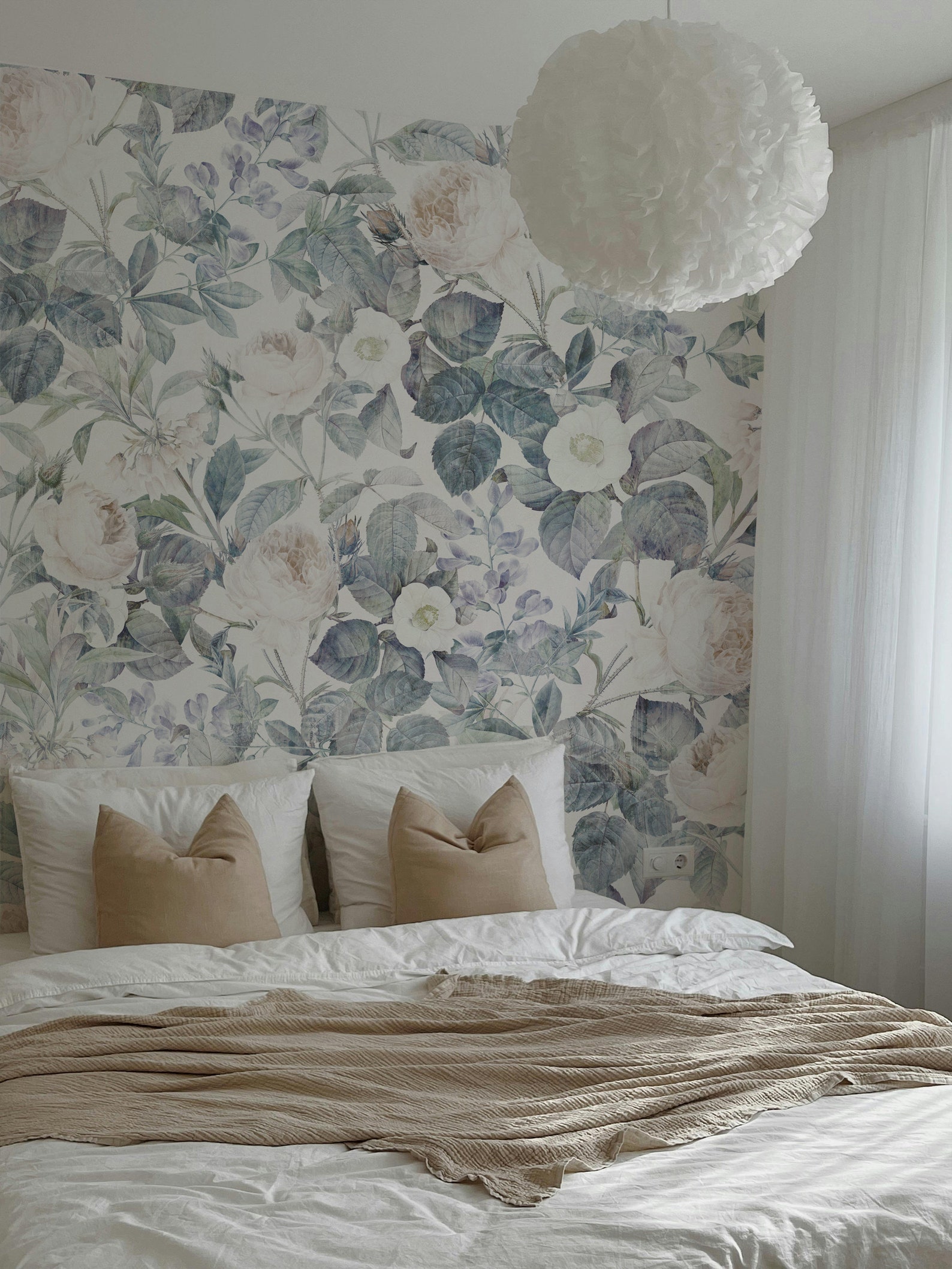 Faded Luxury Wallpaper. Peel and Stick Wallpaper. Removable. Accent ...