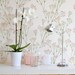 Modern Neutral Floral Wallpaper. Neutral Colors. Peel and Stick and ...