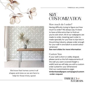 Modern Neutral Floral Wallpaper. Neutral Colors. Peel and - Etsy