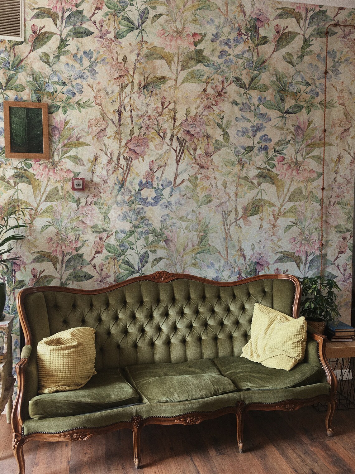 Ancient Florals Wallpaper - 75". Peel and Stick Wallpaper. Removable ...