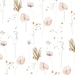 Modern Neutral Floral Wallpaper. Neutral Colors. Peel and Stick and ...