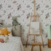 Modern Neutral Floral Wallpaper. Neutral Colors. Peel and Stick and ...