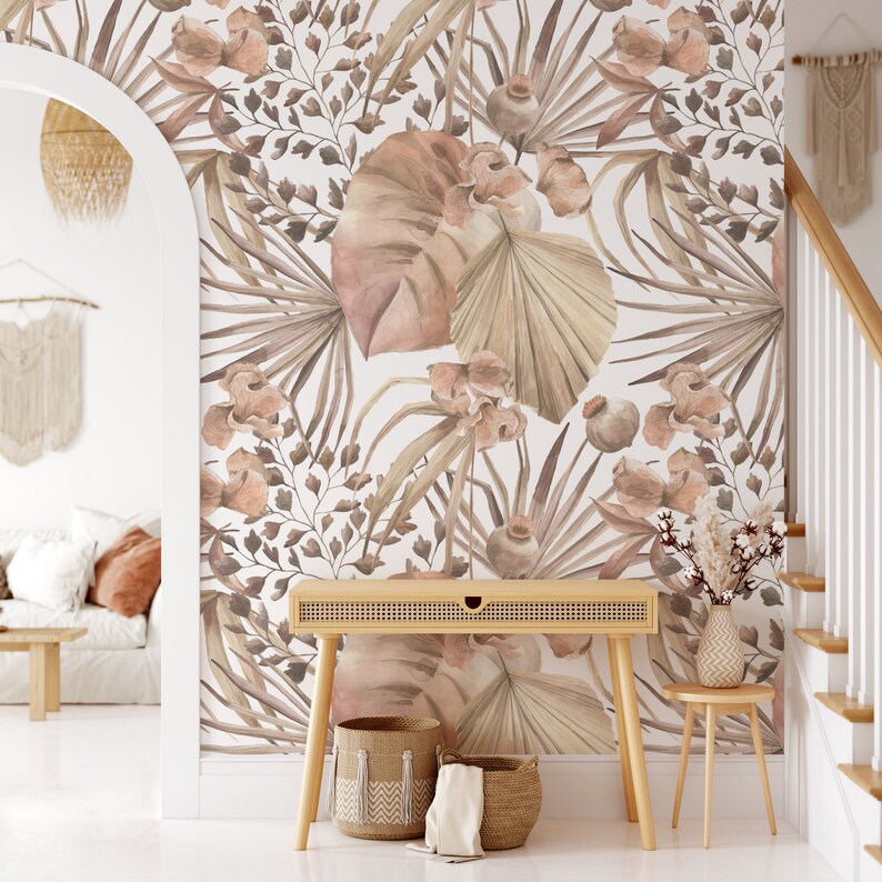 Modern Neutral Wallpaper. Color: Original. Peel Stick and - Etsy