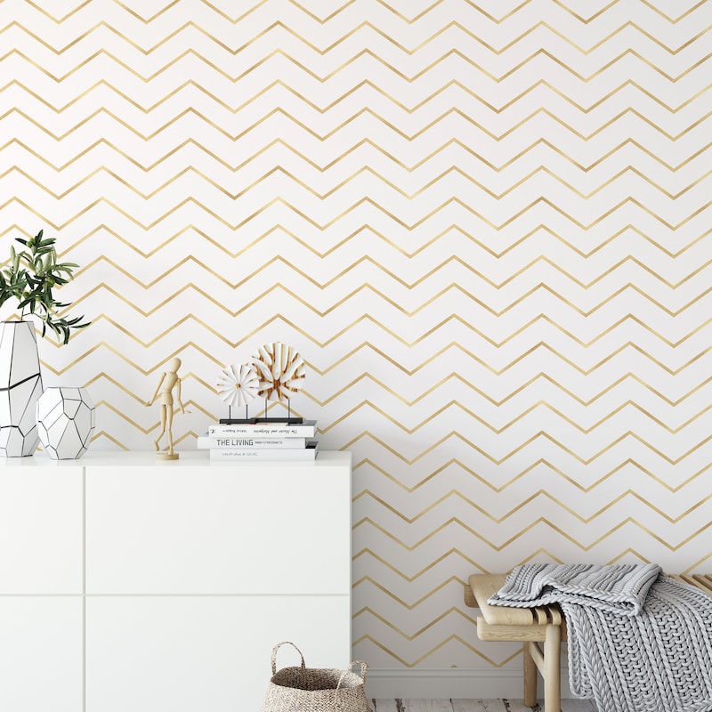 Gold Removable Wallpaper - Etsy