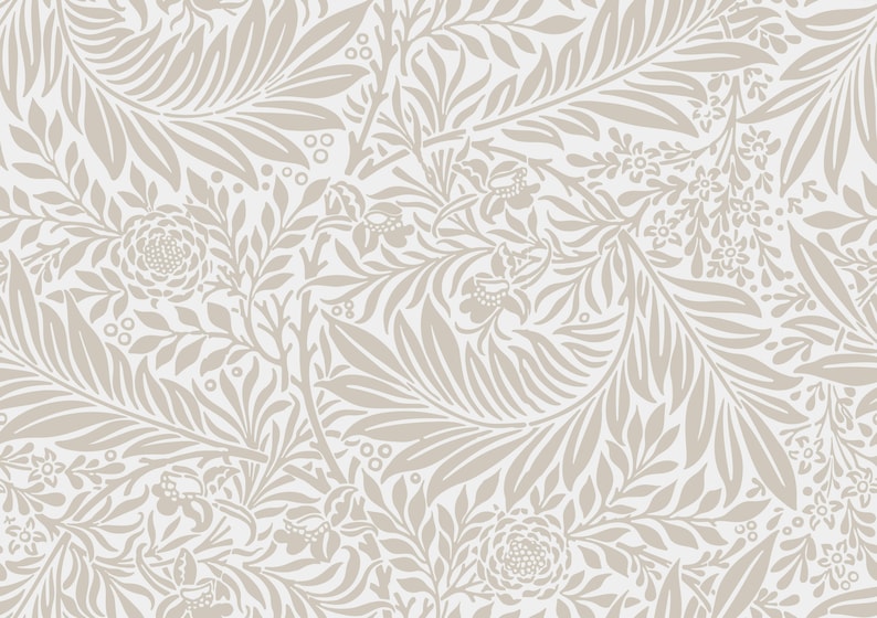 Vintage Neutral Floral Wallpaper. Color: Original/neutral. - Etsy