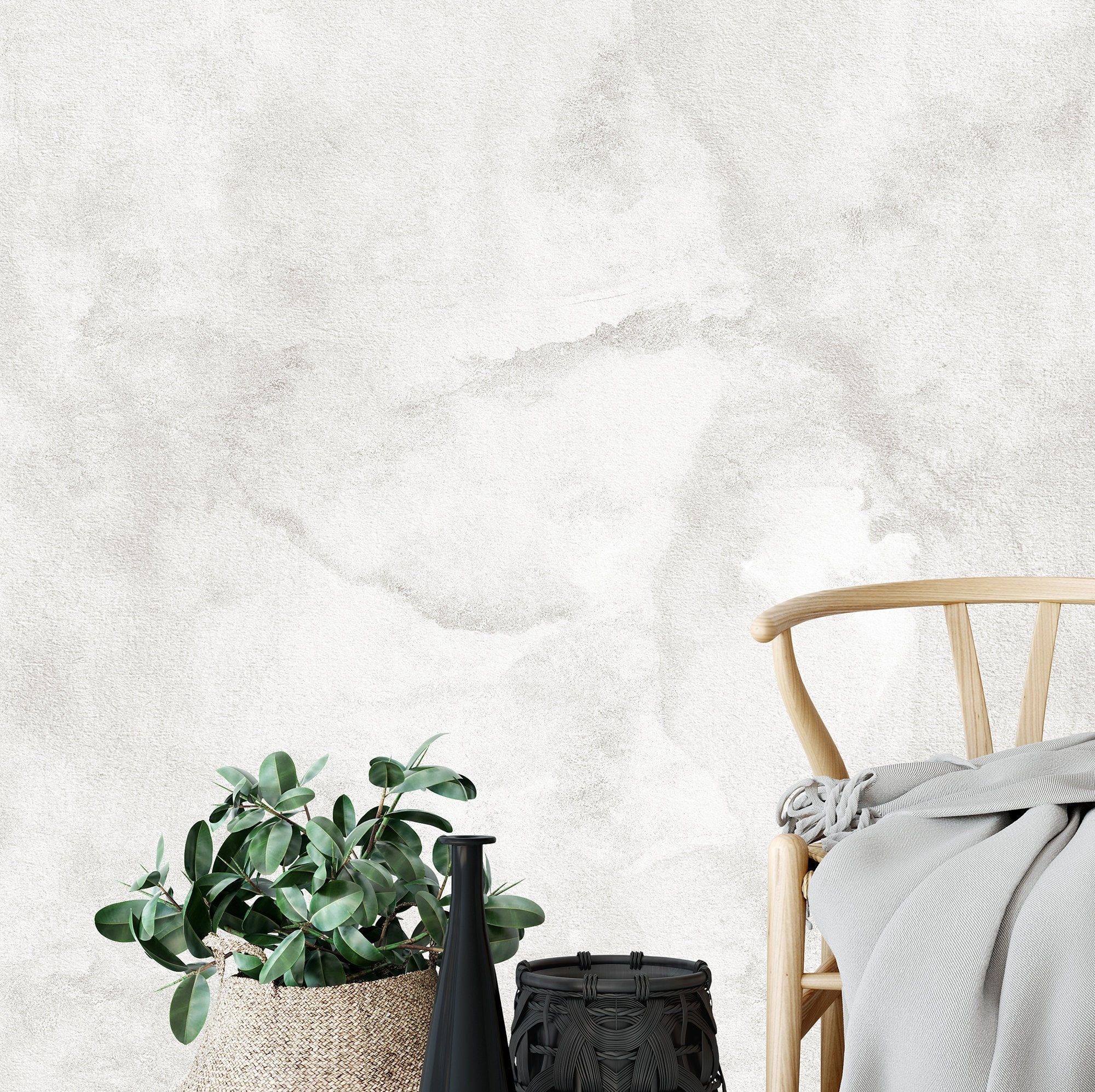 Minimal Paint Textured Wallpaper. Steel Grey Colour. Peel and - Etsy Canada